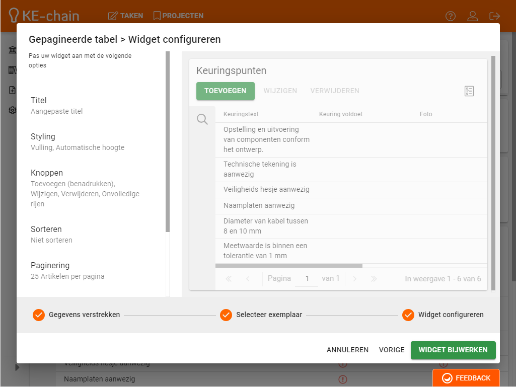 Hoe kan ik afwijkingen direct uit mijn keuringsformulier wegfilteren?